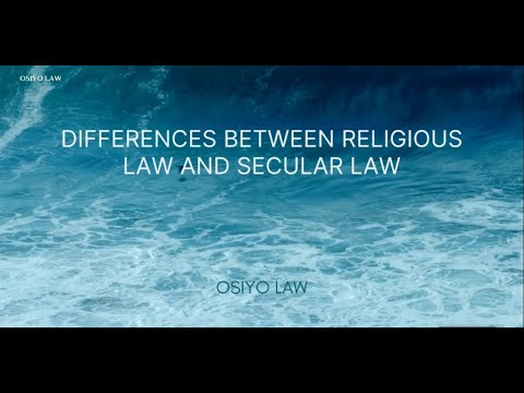 Differences between Religious Law and Secular Law - YouTube