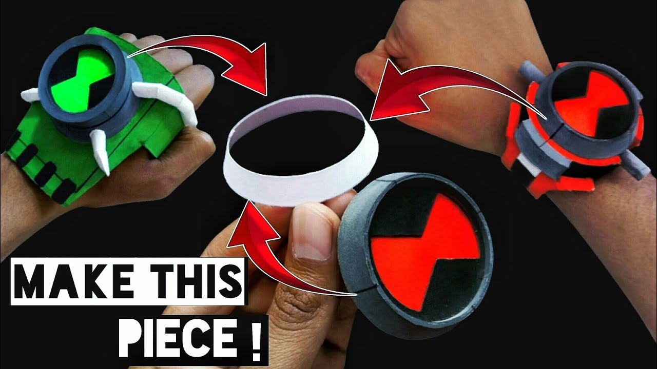How to make ben10 watch round piece easily - YouTube