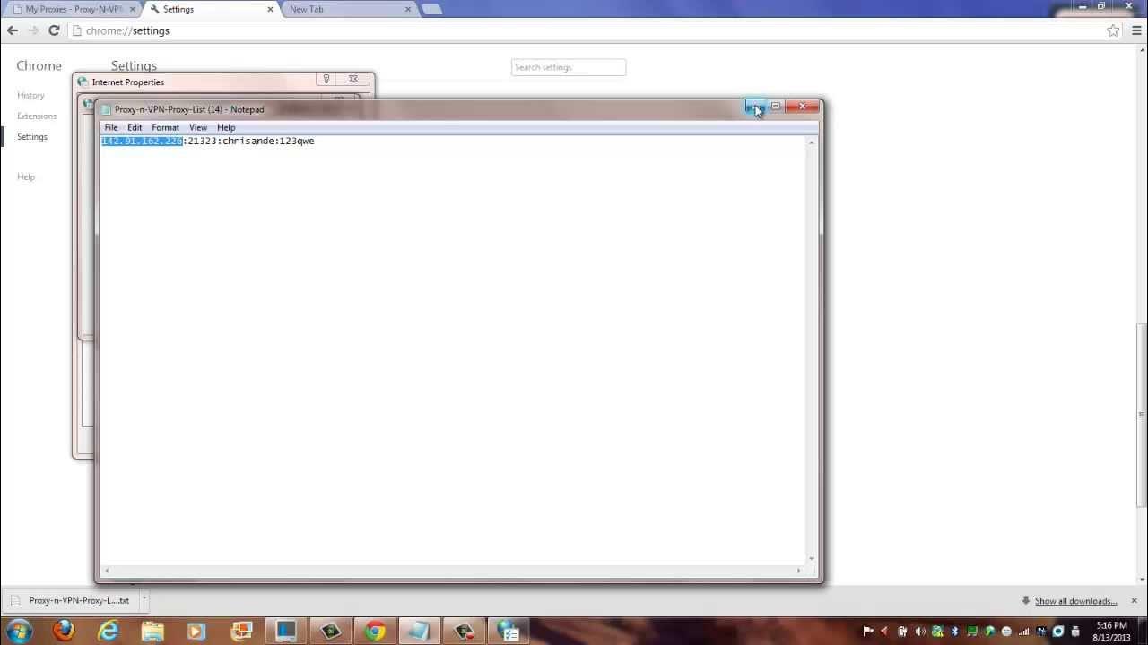 How to use Proxy-N-Vpn.com Private Proxies with Google Chrome Browser - YouTube