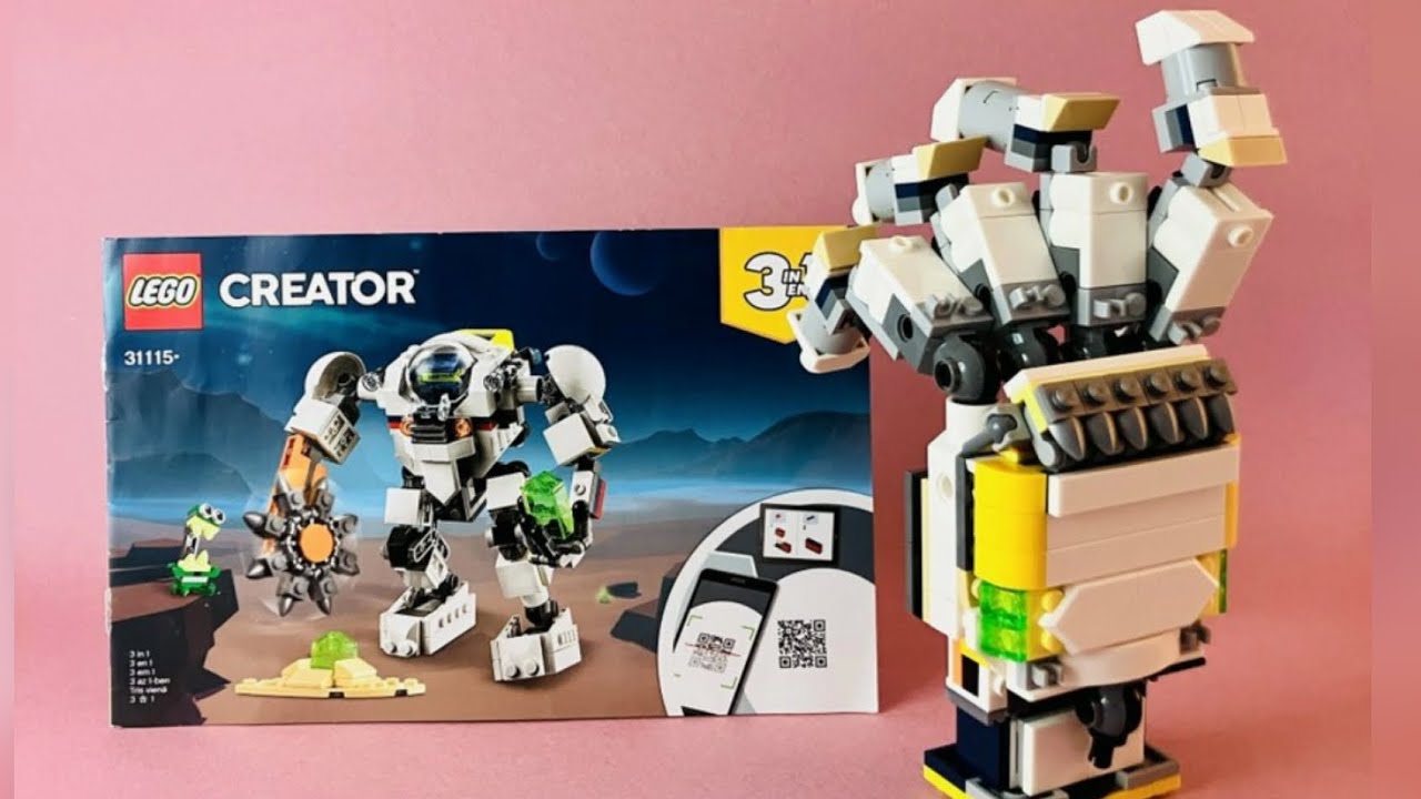 Lego Creator 31115 Space Mining Mech Alternative Build Hand - YouTube