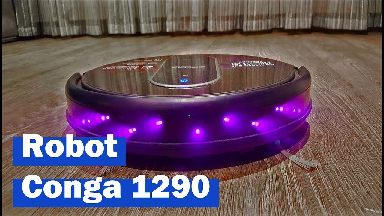 Conga 1290 vacuum cleaner robot on test (Sweep and mop) 🧹🧼 - YouTube