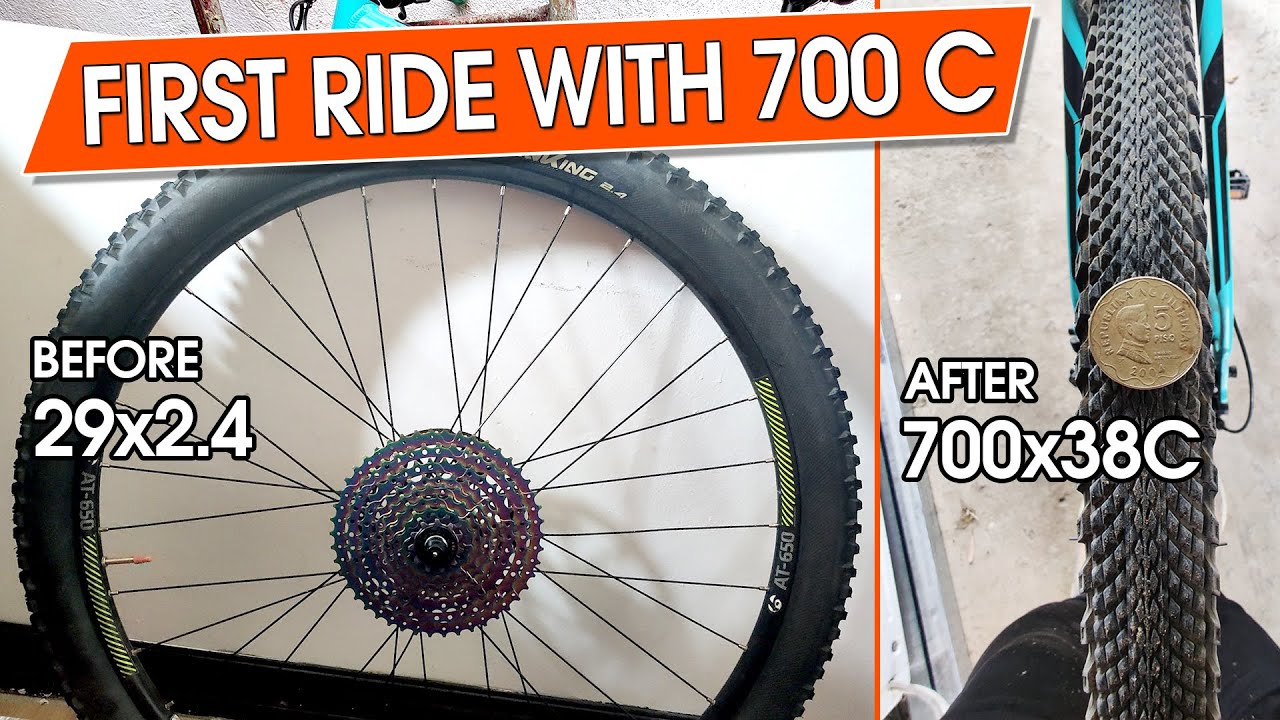 FIRST RIDE WITH 700C - YouTube