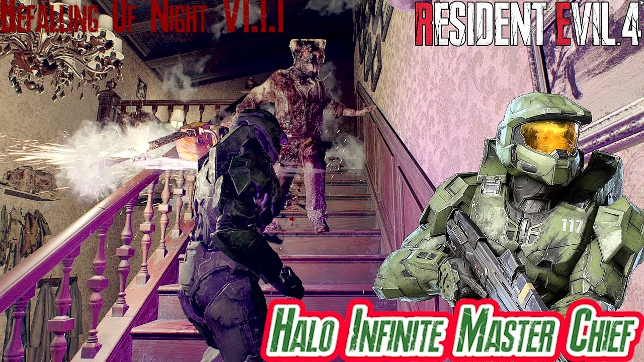 Master Chief In RE4 ! Befalling Of Night V1.1 (MOD) - YouTube