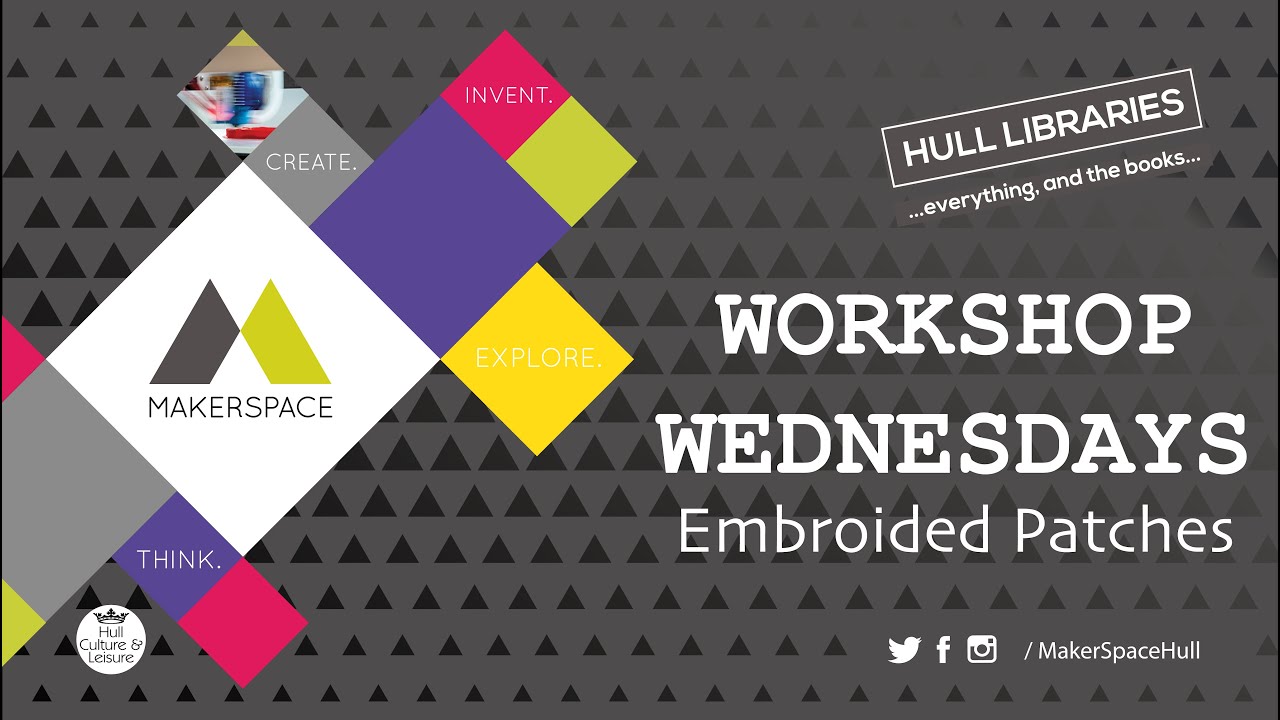 Workshop Wednesday - Embroided Patches - YouTube