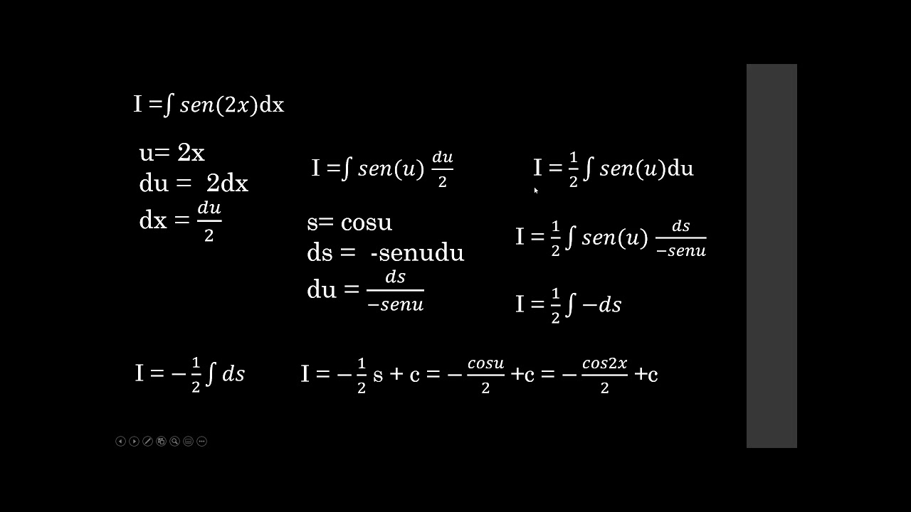 Integral Imediata Sen 2x YouTube