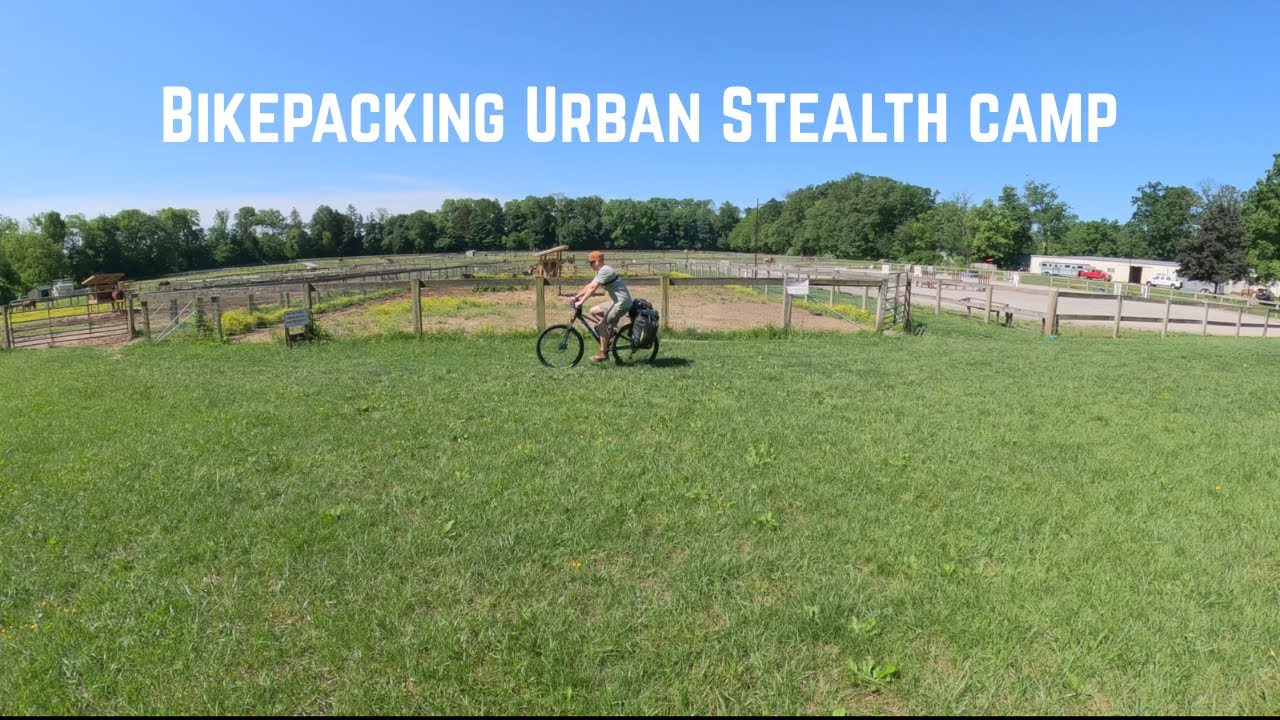 Bikepacking Urban Stealth Camp - YouTube
