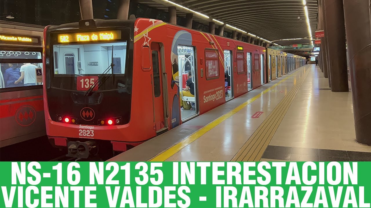 Metro De Santiago | NS-16 N2135 interestacion Vicente Valdés ...