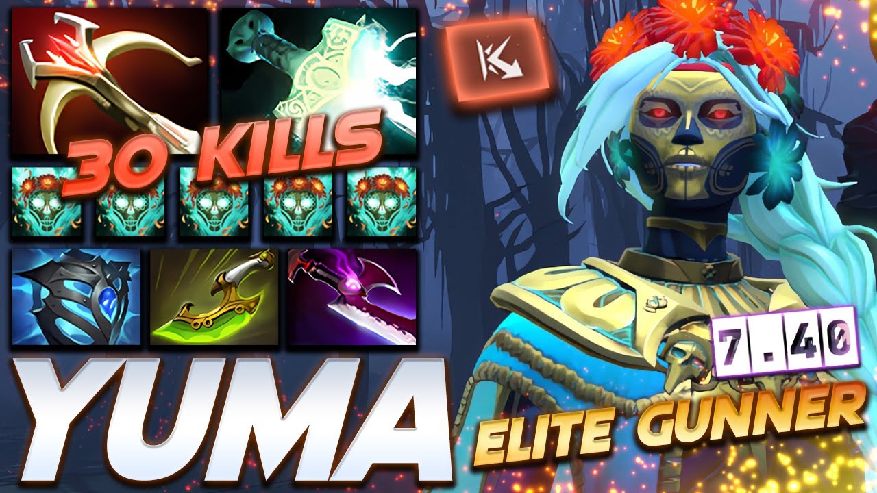 [7.40] Yuma Muerta Elite Carry - Dota 2 Pro Gameplay [Watch & Learn ...