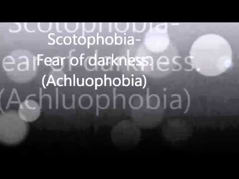 Scotophobia Fear of darkness Achluophobia - YouTube