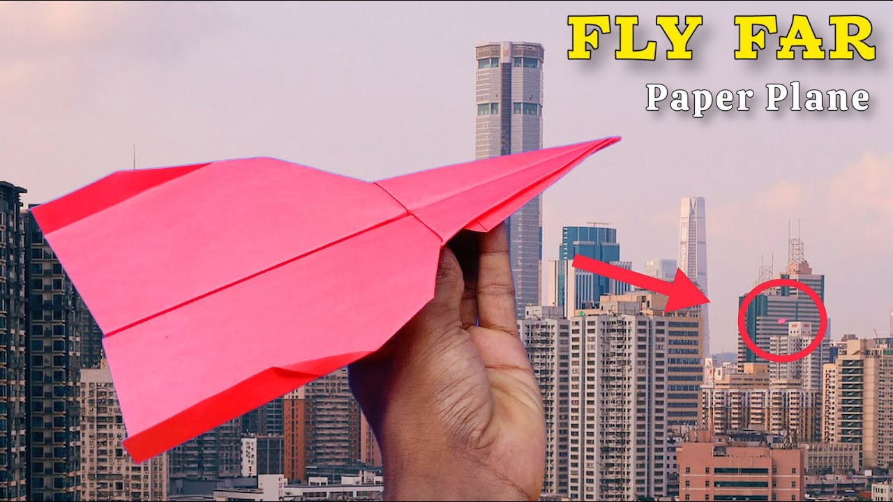 How To Fold Simple Paper Airplane That Fly Far | easy paper plane - YouTube