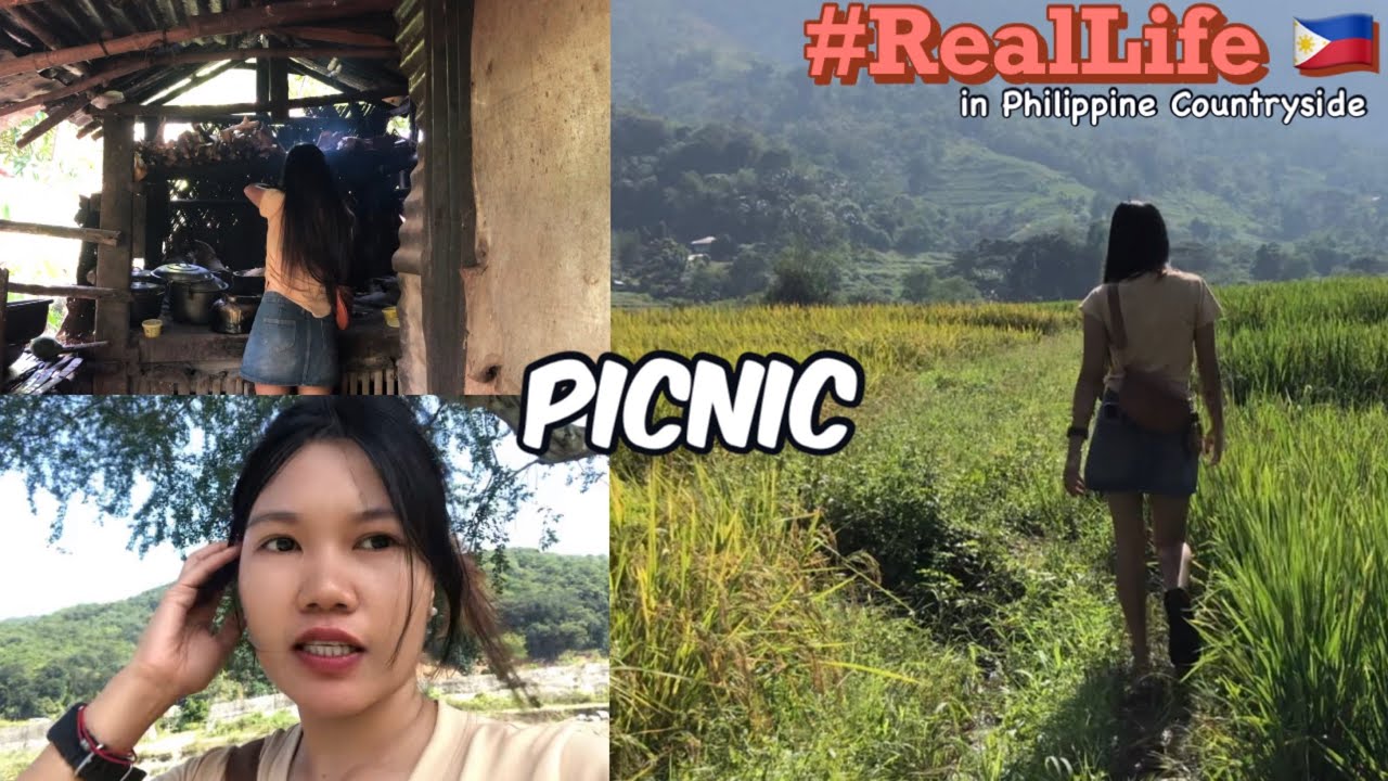🇵🇭 HOW FILIPINA LIVES IN PHILIPPINE COUNTRYSIDE, PICNIC, SMALL CLAMS ...