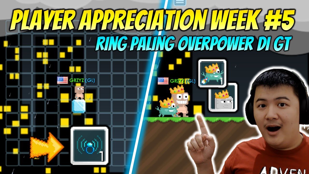 RING PALING OVERPOWER DI GROWTOPIA!! PLAYER APPRECIATION WEEK 2021 #5 ...
