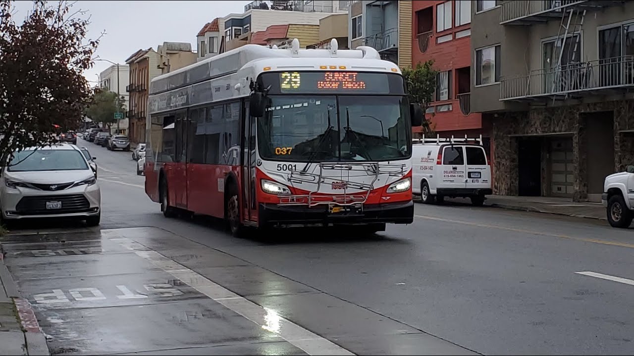 Muni XE40! | Ride On SF Muni 5001 On Route 29 - YouTube