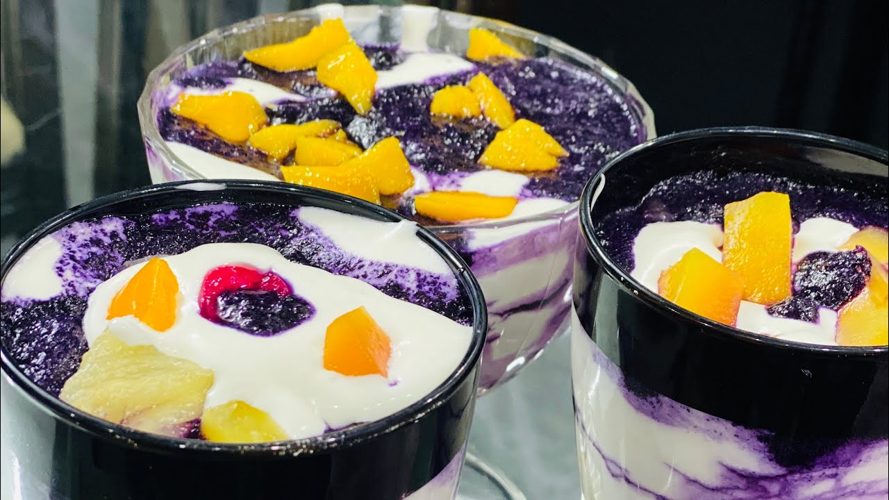 FRUIT COCKTAIL WITH MANGO AND CHERRY CREAM VERY TASTY - YouTube