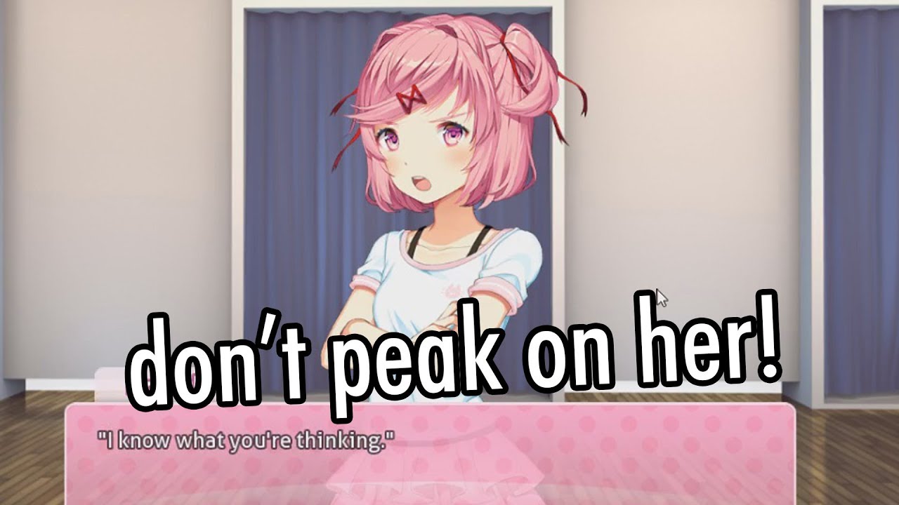 Natsuki Catches us peaking on Monika... | Doki Doki Literature Club ...