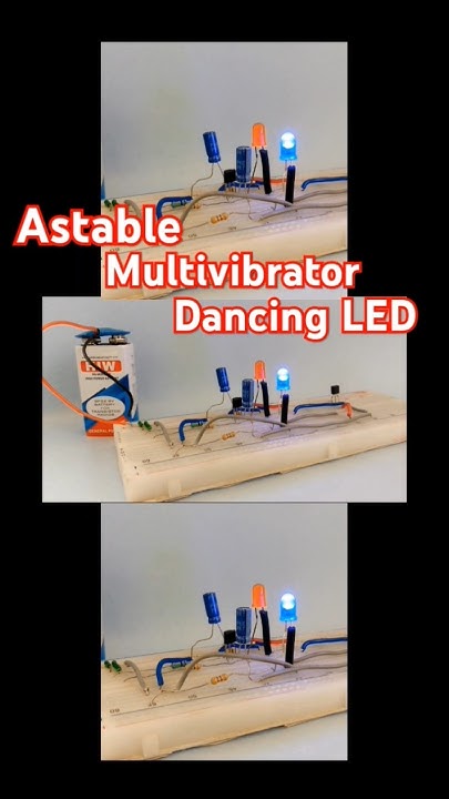 Astable Multivibrator Dancing LED - YouTube