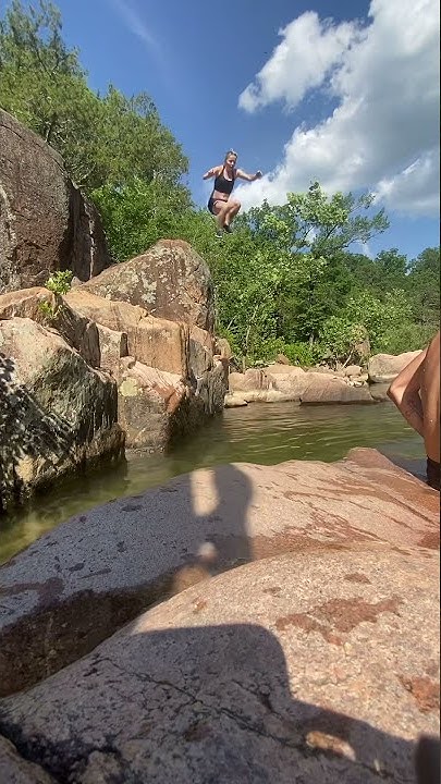 CLIFF JUMPING INTO SHALLOW WATER! - YouTube