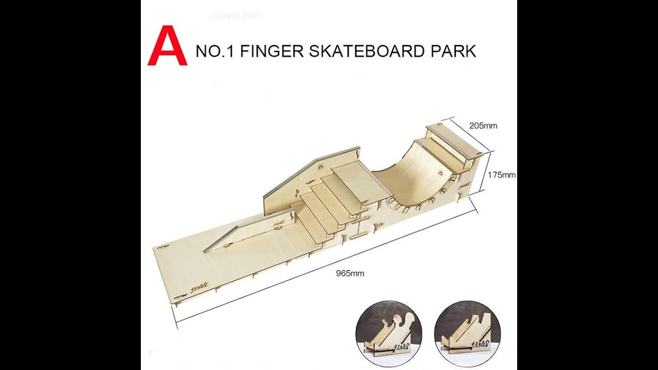 Portable Fingerboard Obstacles Kit - DIY Modular Skate Park Set for ...