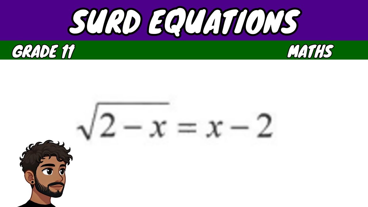 Surd Equations | Grade 11 Maths - YouTube