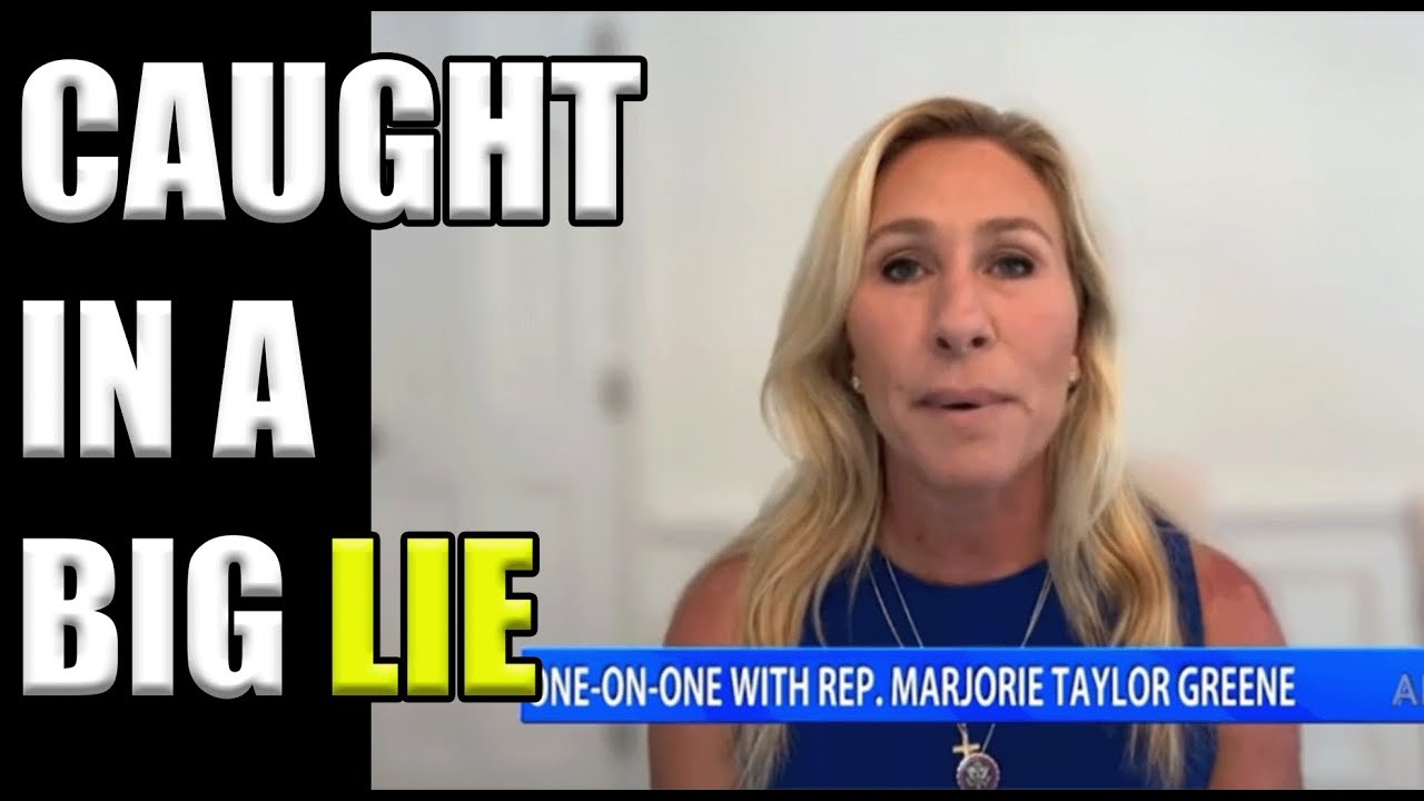 Oops! Marjorie Greene CAUGHT In A Big Lie - YouTube