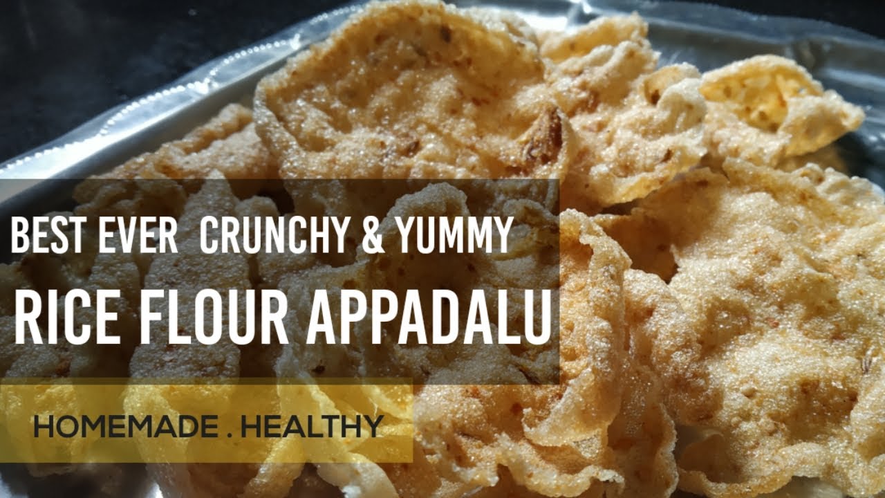 బియ్యం పిండి అప్పడాలు | Rice Flour Appadalu Recipe - YouTube
