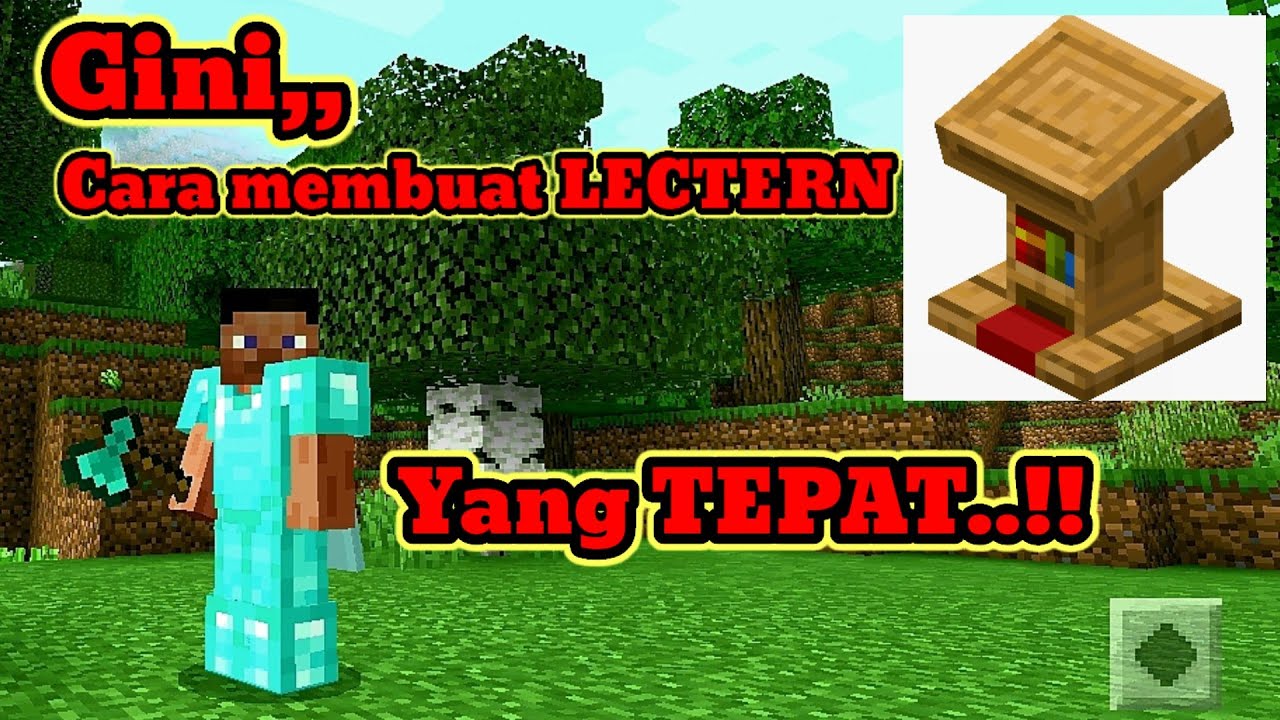 Cara membuat lectern di minecraft - AA - YouTube