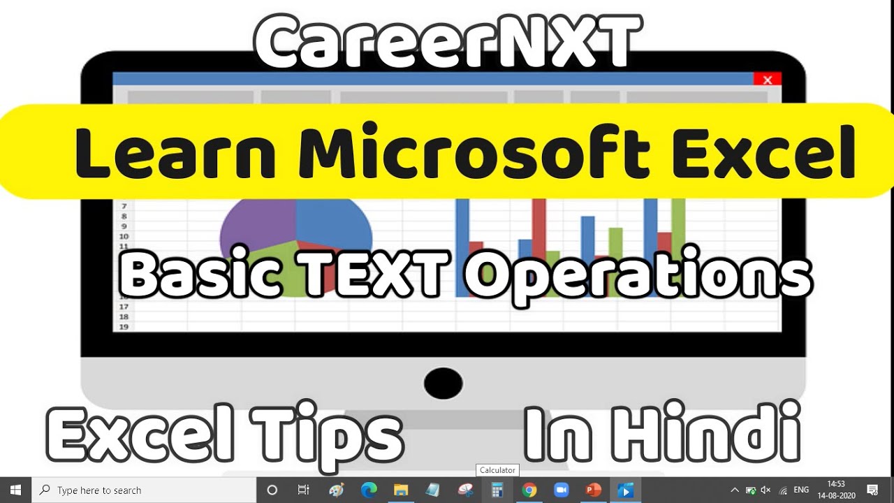 Excel Tutorial 6 |Text Operations in Excel | Text functions in Excel ...