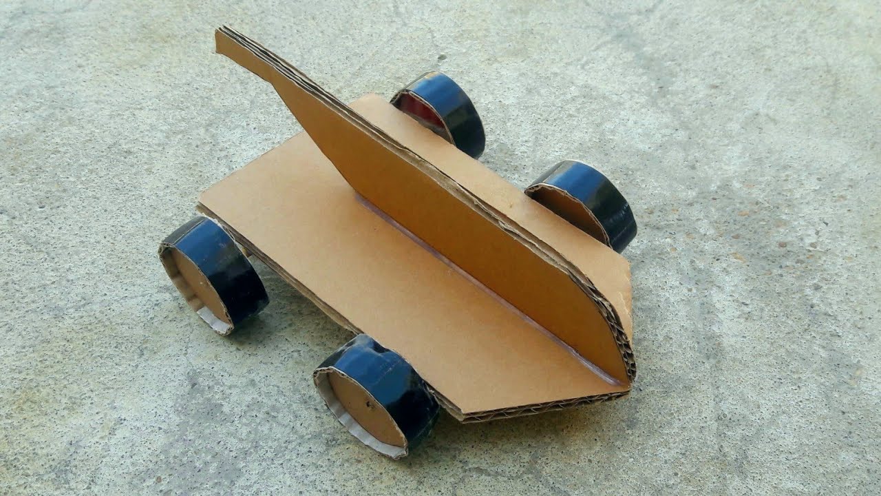 How To Make A Cardboard Car Easy To Home | Cardboard Car Model 04 - YouTube