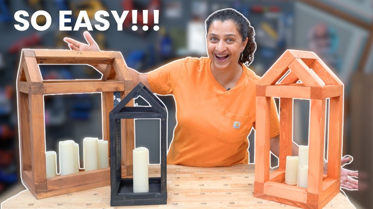 DIY Wooden Lantern Tutorial | Build 3 House-Shaped Lantern Styles - YouTube