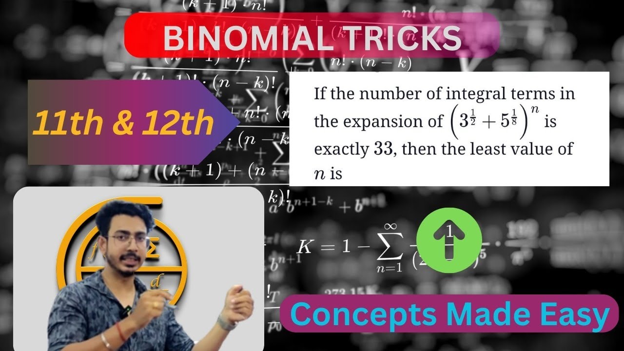 how to find Integral terms, irrational terms in binomial theorem - YouTube