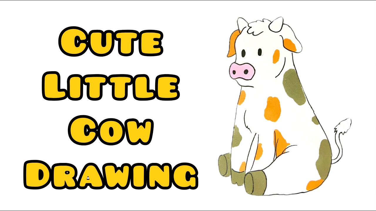 Learn to Draw Cute Little Spotted Cow Drawing – Experience the Magic of ...