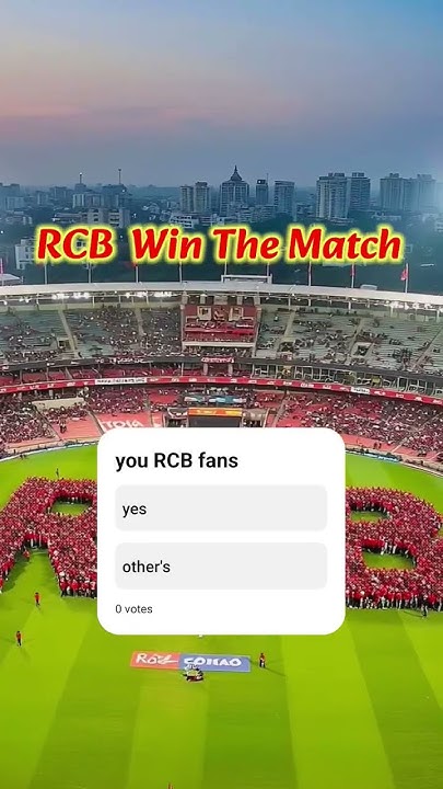 RCB fans like 👍# RCB win today match #cricket - YouTube