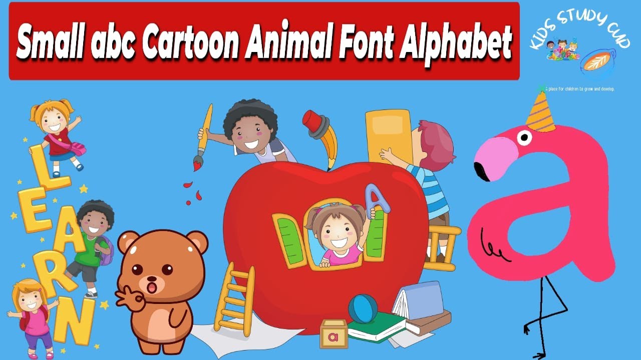 Learn small alphabet a to z | lowercase letters abc for pre school ...