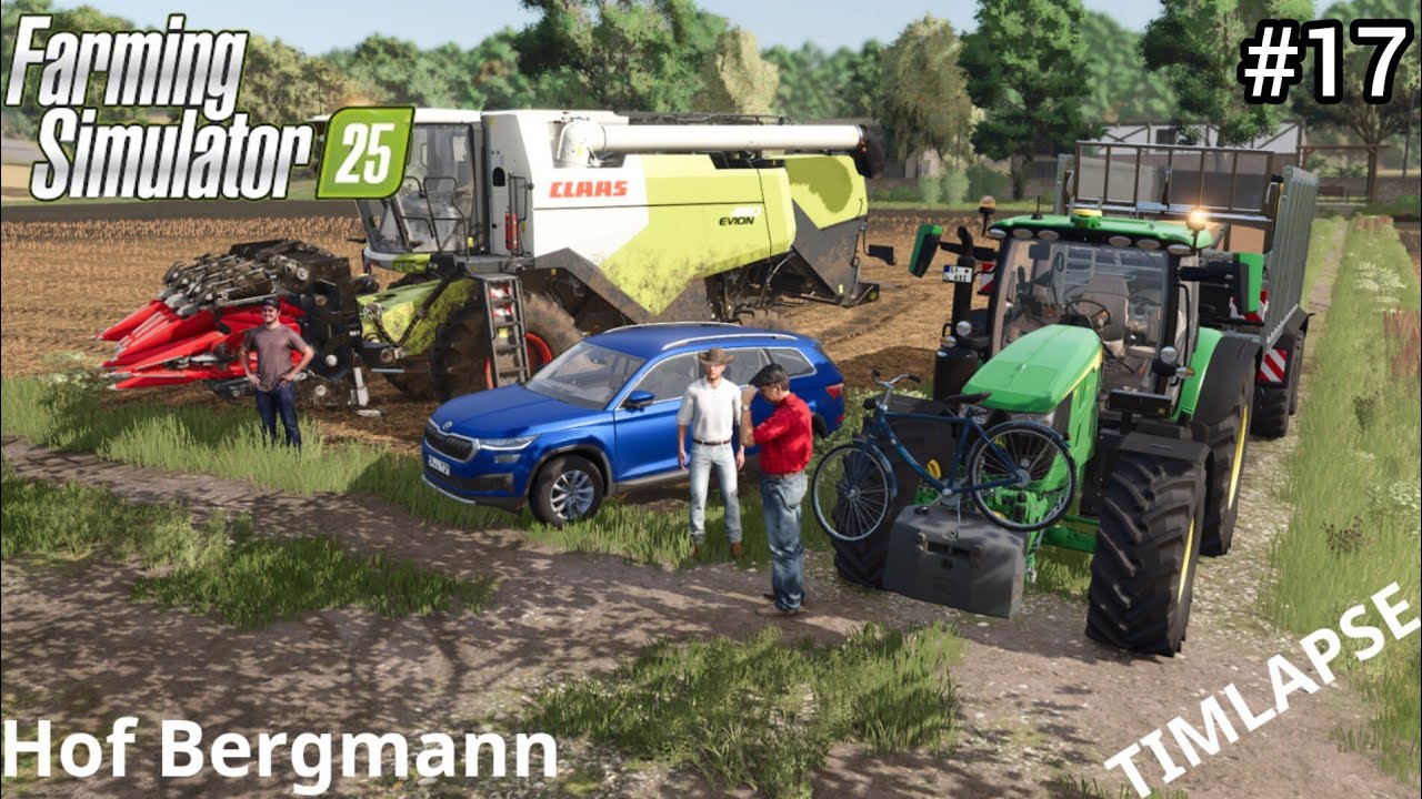 HARVESTING CORN THREE FIELDS WITH CLAAS [ Animals on Hof Bergmann ...