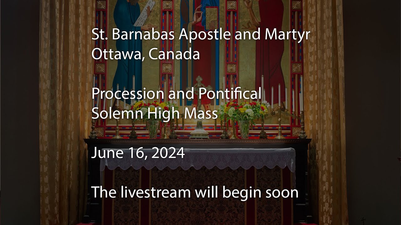 Solemnity of the Feast of St Barnabas - YouTube