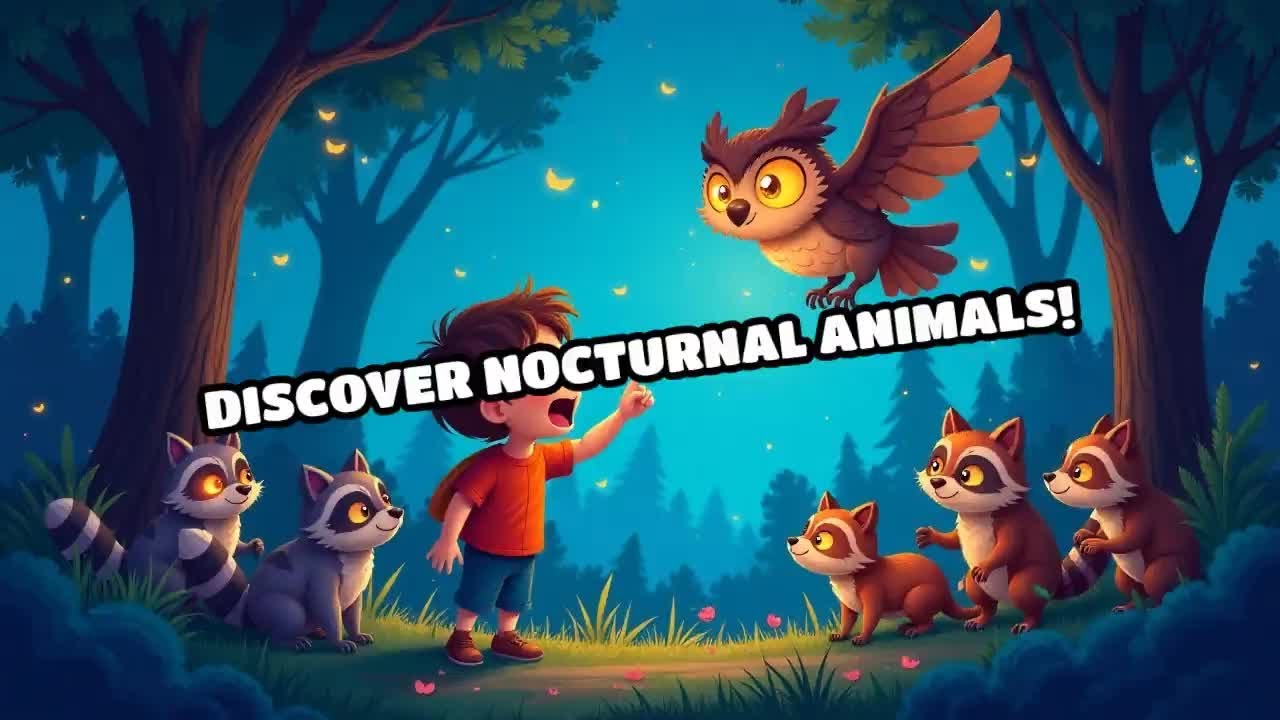 Meet the Night Animals: Discover Nocturnal Creatures! - YouTube