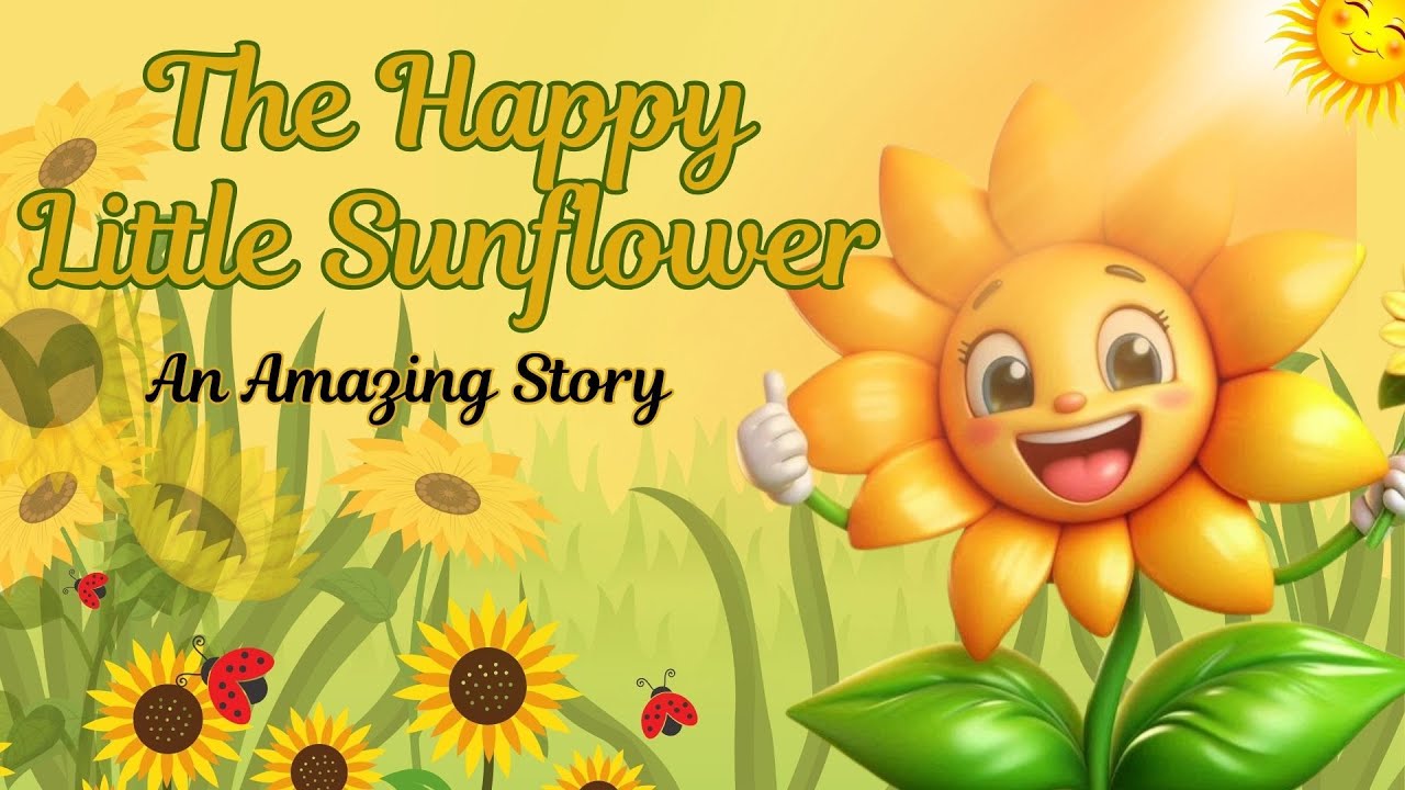 The Happy Little Sunflower In English | English story for kids ...