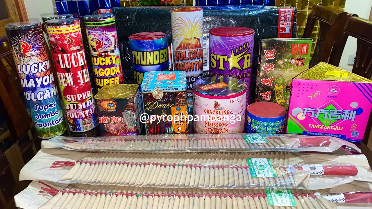 Unboxing Yangco Crackling Fountain Small Caliber Fireworks Renelyn ...