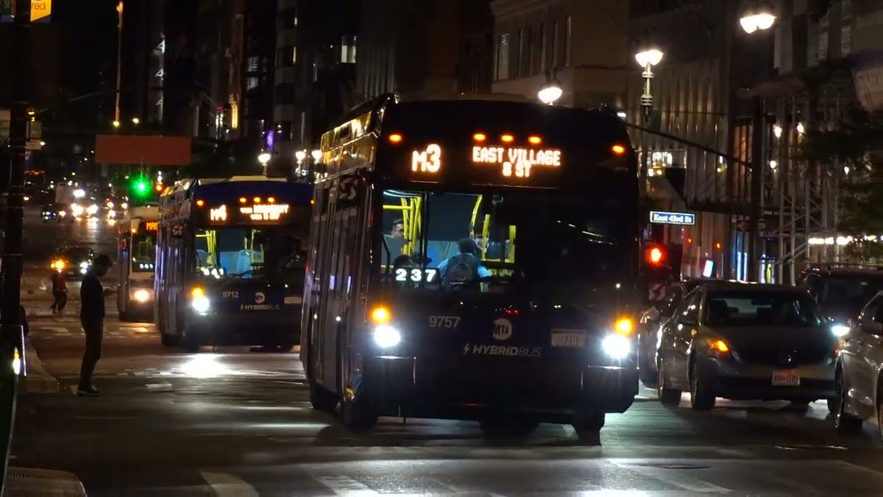 MTA New York City Bus 2021 Nova Bus LFS Hybrid 9757 On The M3 @ 5th ...