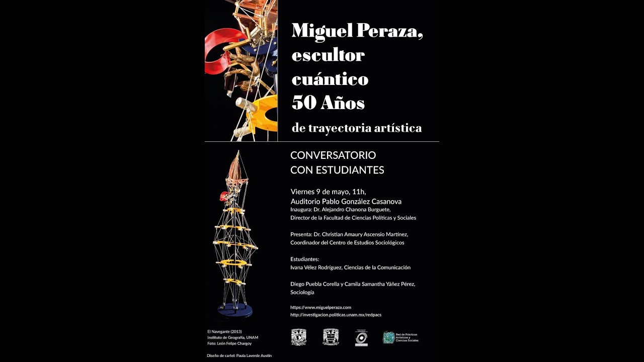 Miguel Peraza, escultor cuántico. 50 años de trayectoria. Conversatorio ...