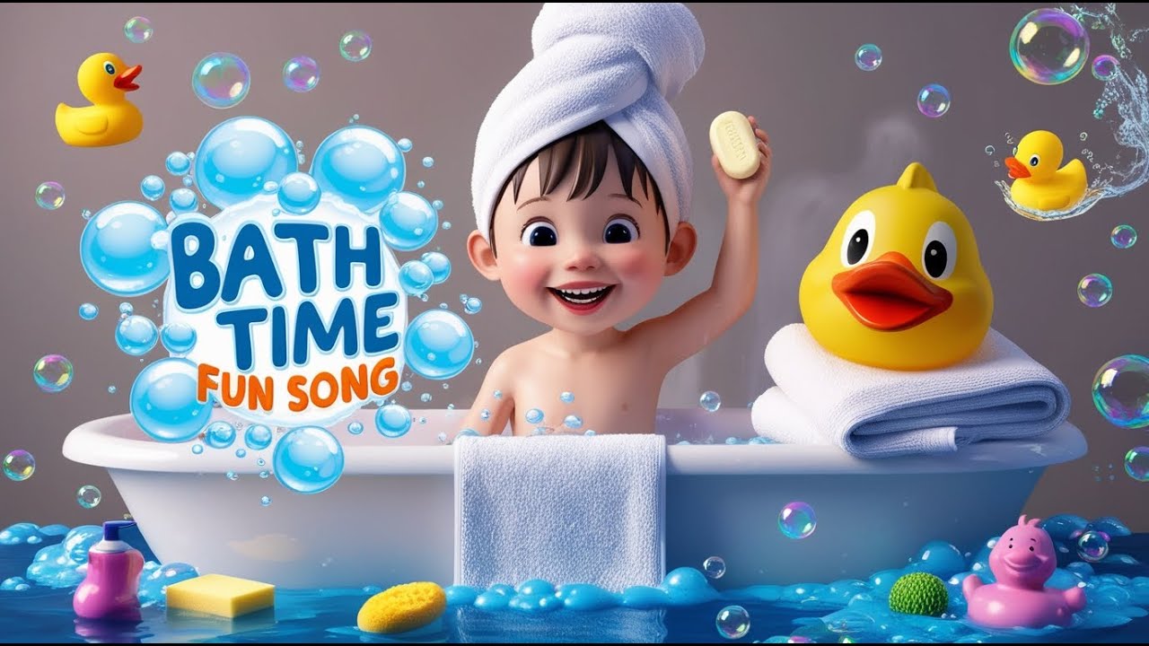 The Bath Song for Kids | Bath Time Song | Nursery Rhyme & Kids Song ️🌈🌎 ...