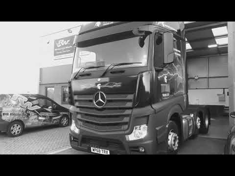 Full lorry cab wrap at Revolution Wraps - YouTube