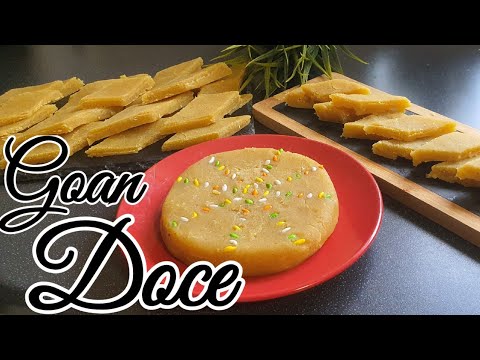 Goan Doce Recipe | Chonya Doce Recipe | Christmas Sweets | wedding Doce ...