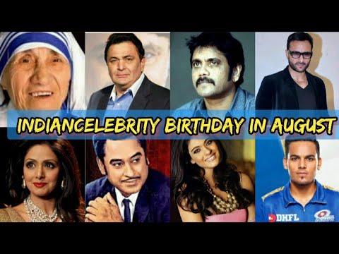 Indian Celebrities Born in August ।। BIRTHDAY IN AUGUST - YouTube