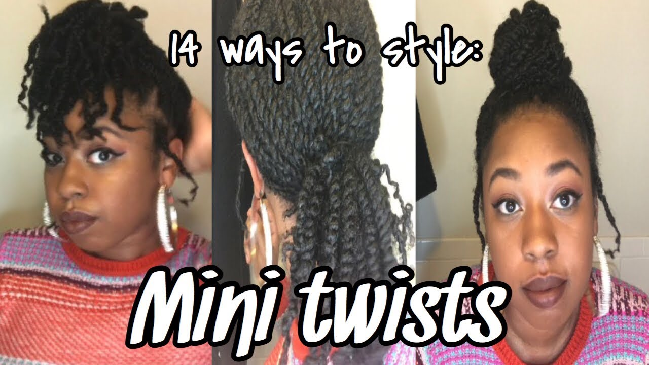 How To Style Mini Twists 💆🏾‍♀️ - YouTube