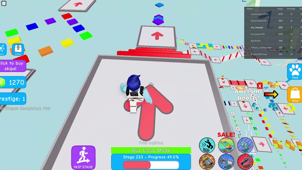 finishing gaint obby in roblox - YouTube