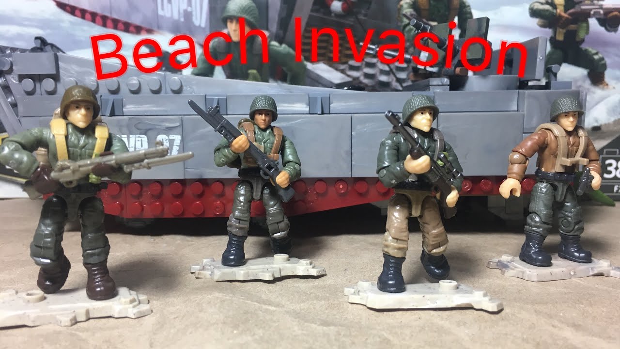 Call of duty ww2 mega construx // Beach invasion speed build - YouTube