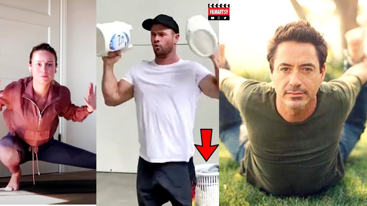MCU Actors Quarantine Workout Videos From Home | Marvel Actors At Home ...