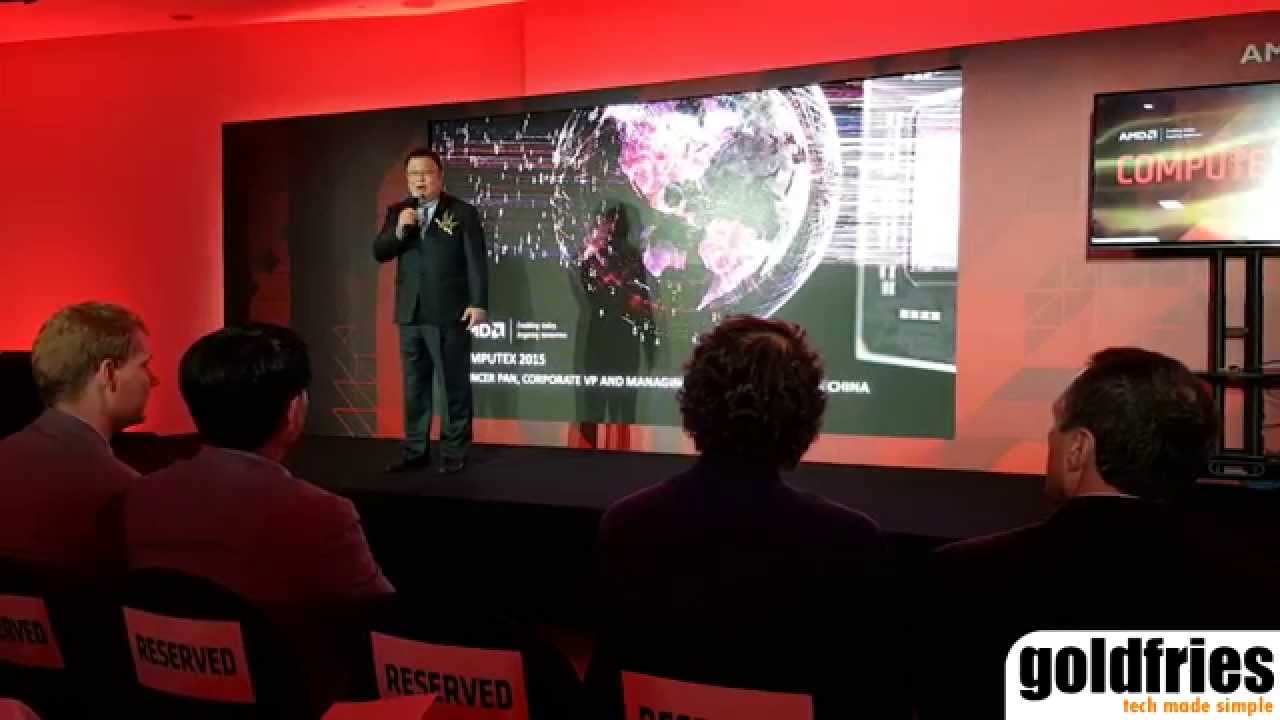 AMD Press Conference at Computex 2015 - Welcome Remark by Spencer Pan ...