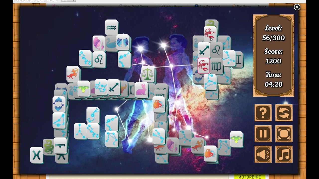 Zodiac Mahjong Level 56/300 - YouTube